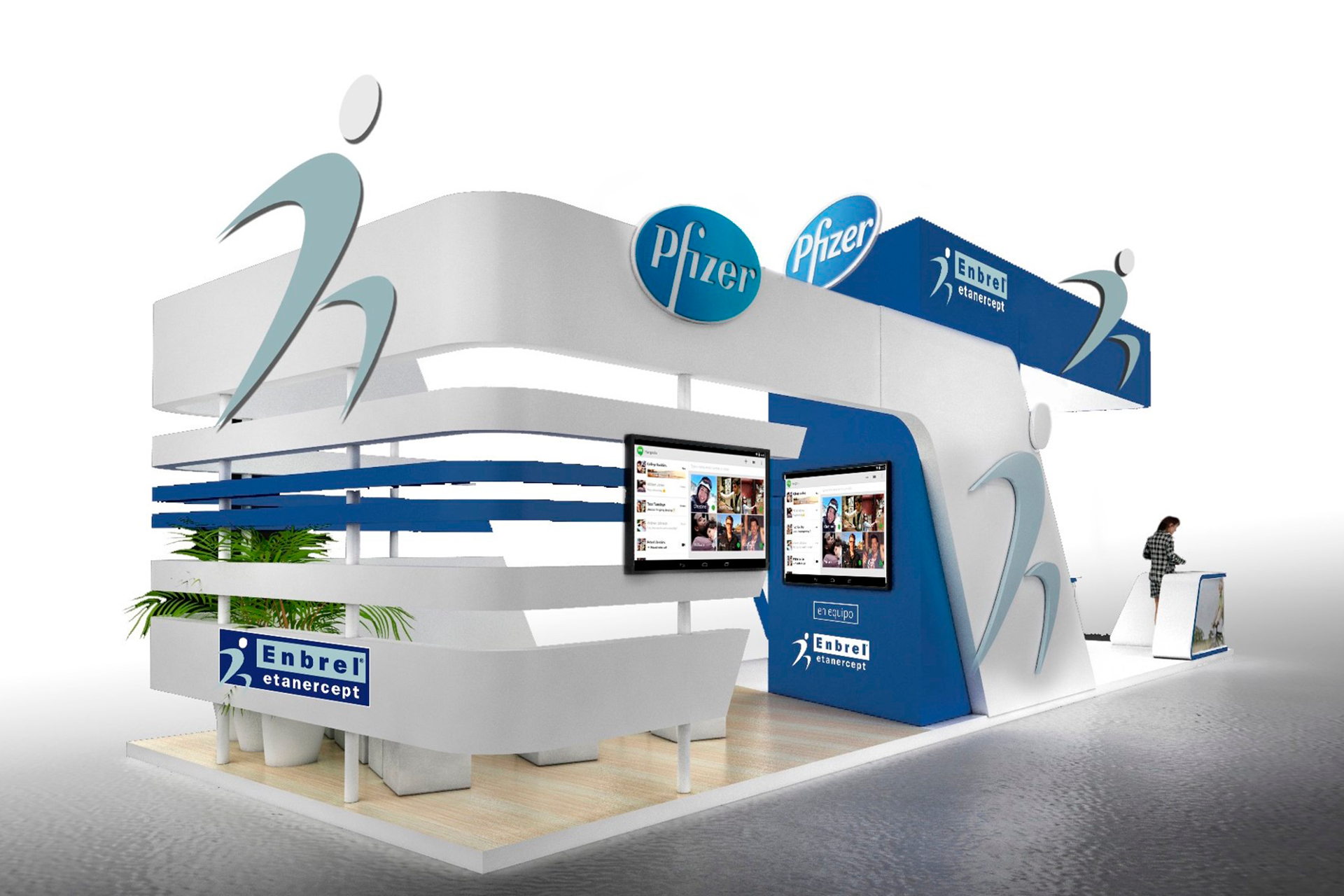 Stand interactivo Pfizer - Acuam® HealthCare - Business That Grow Life